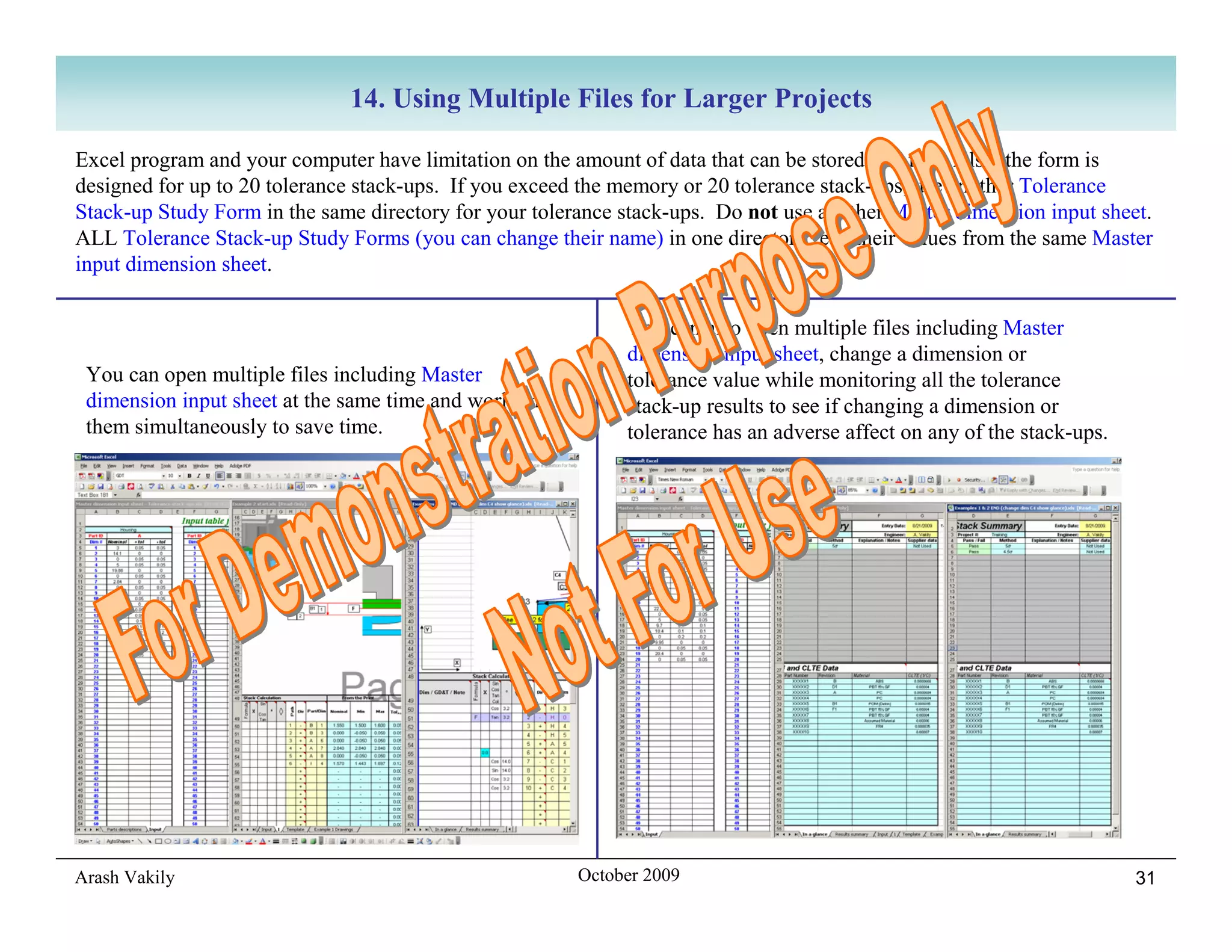 Performing Tolerance Stack Ups Using Automated Excel Calculator By ...