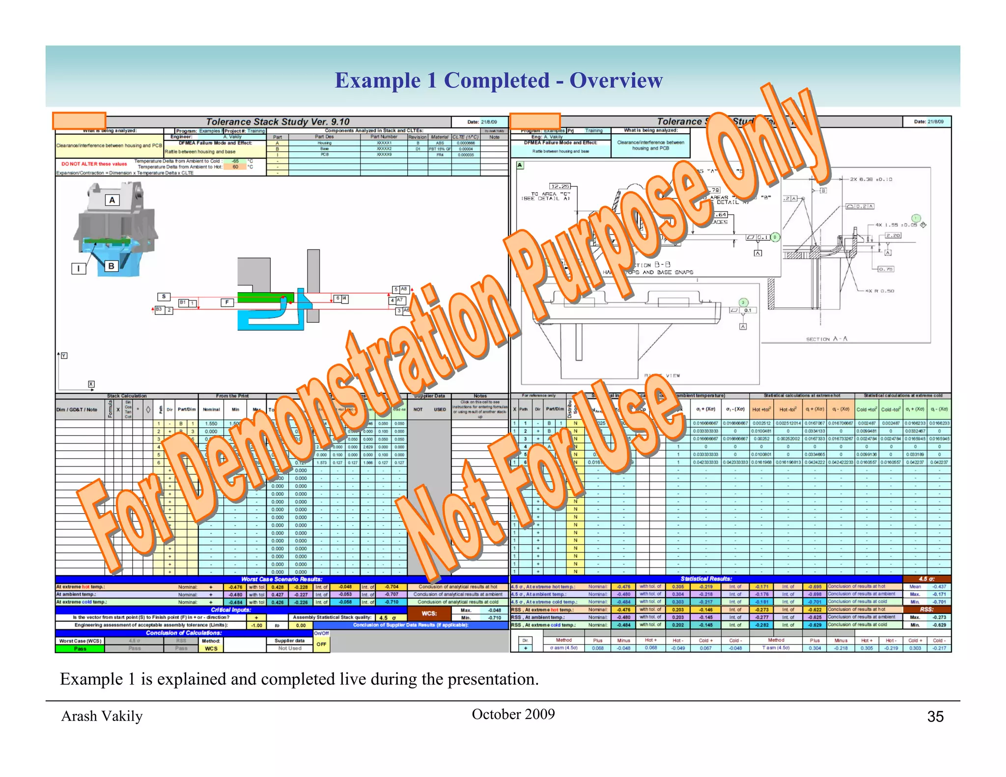 Performing Tolerance Stack Ups Using Automated Excel Calculator By ...