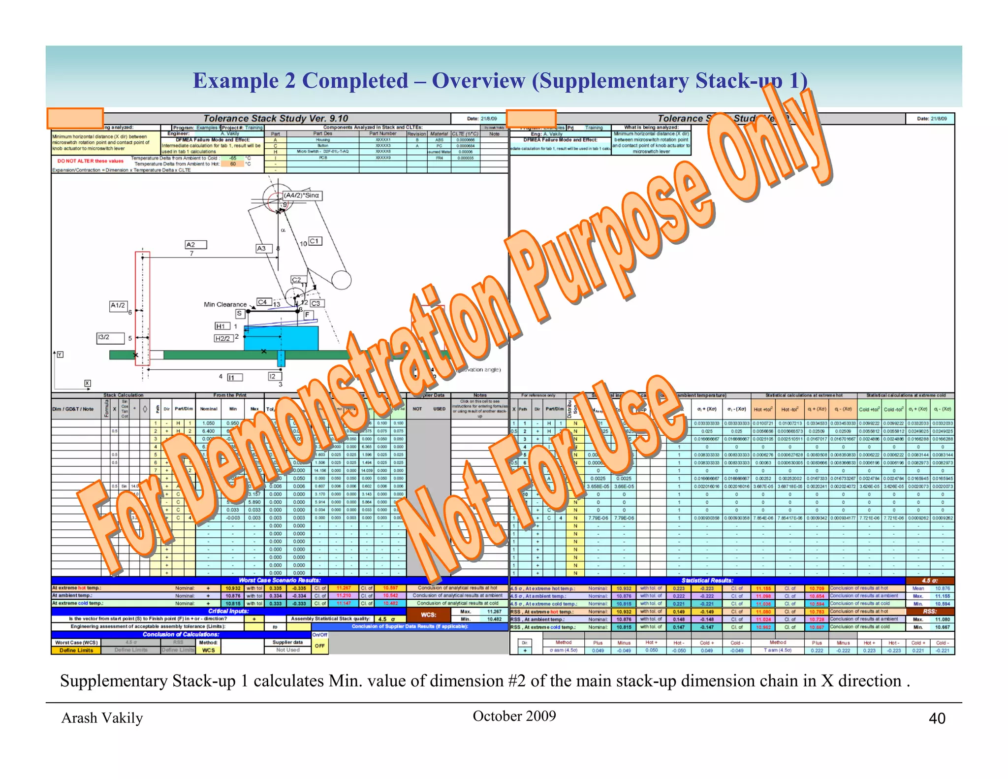 Performing Tolerance Stack Ups Using Automated Excel Calculator By ...