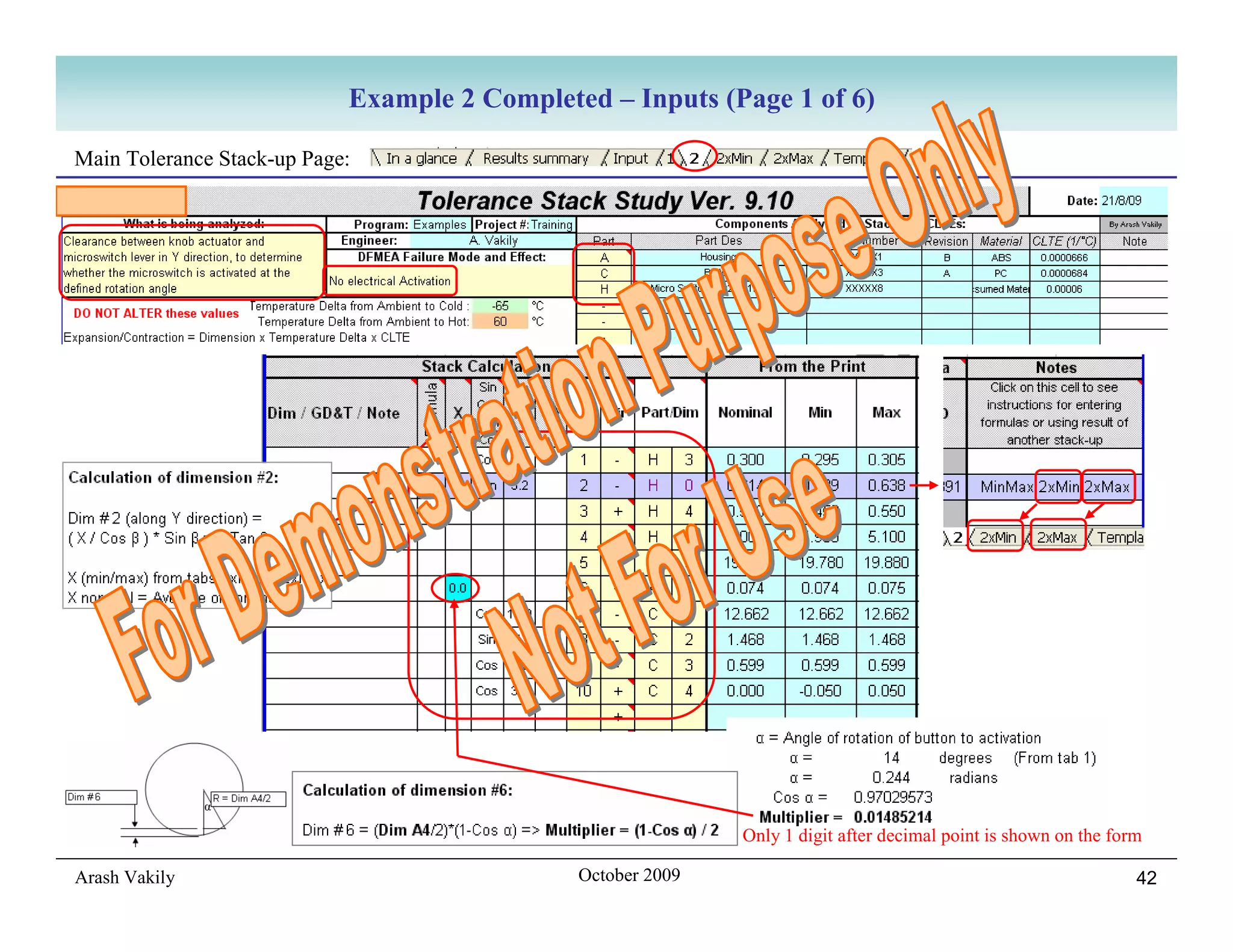 Performing Tolerance Stack Ups Using Automated Excel Calculator By ...