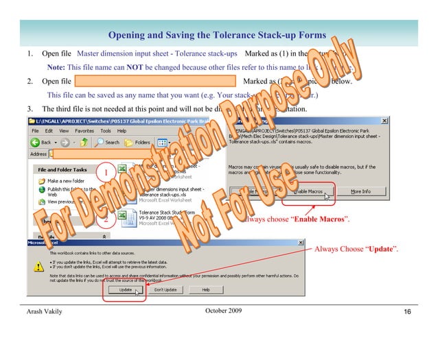 Performing Tolerance Stack Ups Using Automated Excel Calculator By ...