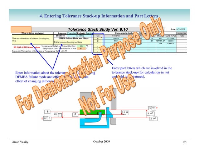 Performing Tolerance Stack Ups Using Automated Excel Calculator By ...