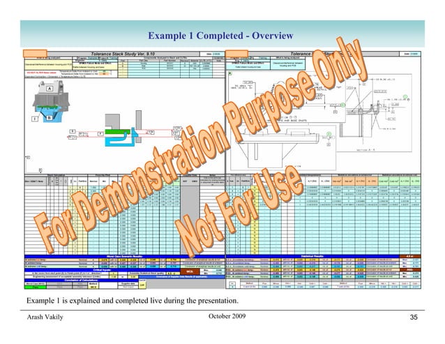 Performing Tolerance Stack Ups Using Automated Excel Calculator By ...
