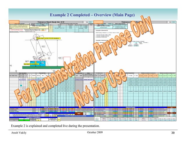 Performing Tolerance Stack Ups Using Automated Excel Calculator By ...