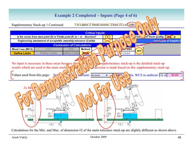 Performing Tolerance Stack Ups Using Automated Excel Calculator By ...