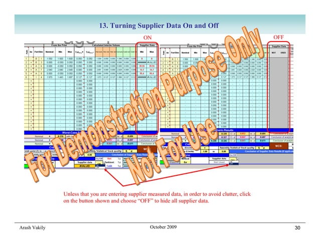 Performing Tolerance Stack Ups Using Automated Excel Calculator By Arash Vakily Ppt