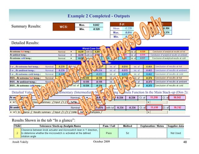 Performing Tolerance Stack Ups Using Automated Excel Calculator By ...