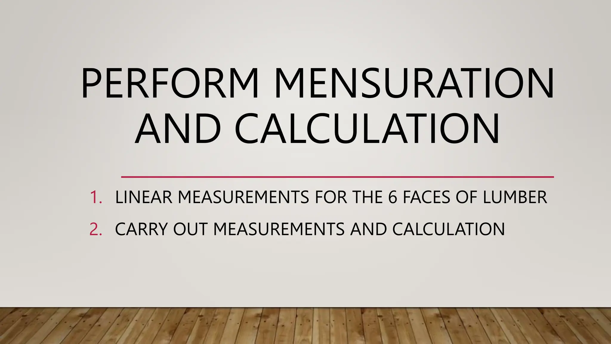 Perform Mensuration and Calculation.pptx