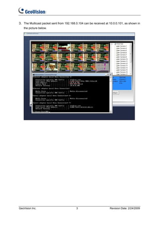 GeoVision : CCTV Solutions : Multicast solutions | PDF | Computer Networking | Computing