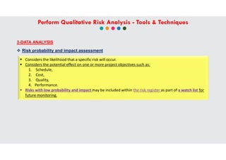 Perform qualitative risk analysis | PDF