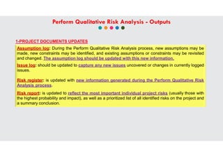 Perform qualitative risk analysis | PDF