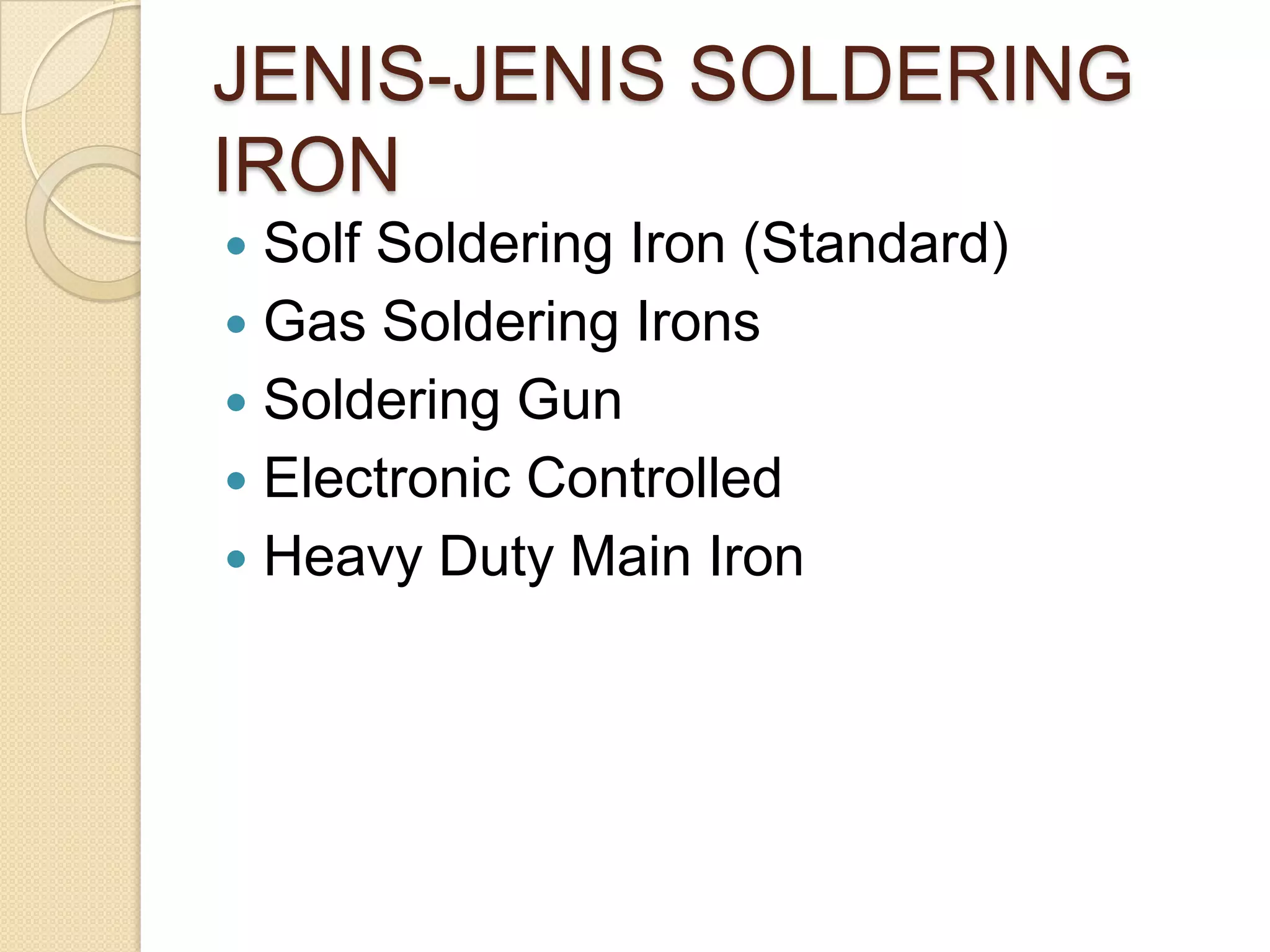 Perform soldering technique | PPTX