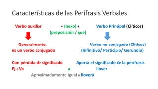 Perífrasis verbal ( 09 - 04 -2021).pptx castellano | PPTX