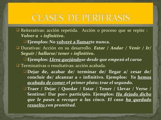 Perífrasis verbales | PPT