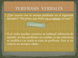 Perífrasis verbales | PPT
