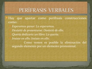 Perífrasis verbales | PPT