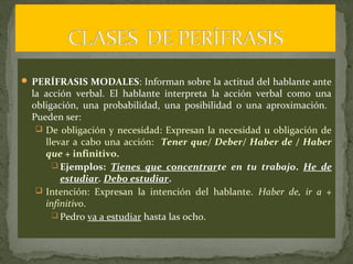 Perífrasis verbales | PPT