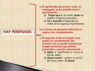 Perífrasis verbales | PPTX