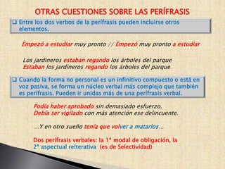 Perífrasis verbales | PPTX | Resume Writing and Advice | Job Search