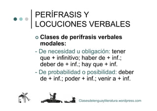 PERÍFRASIS Y LOCUCIONES VERBALES para 4º ESO | PDF