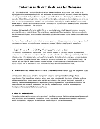 Performance review Appraisal | PDF