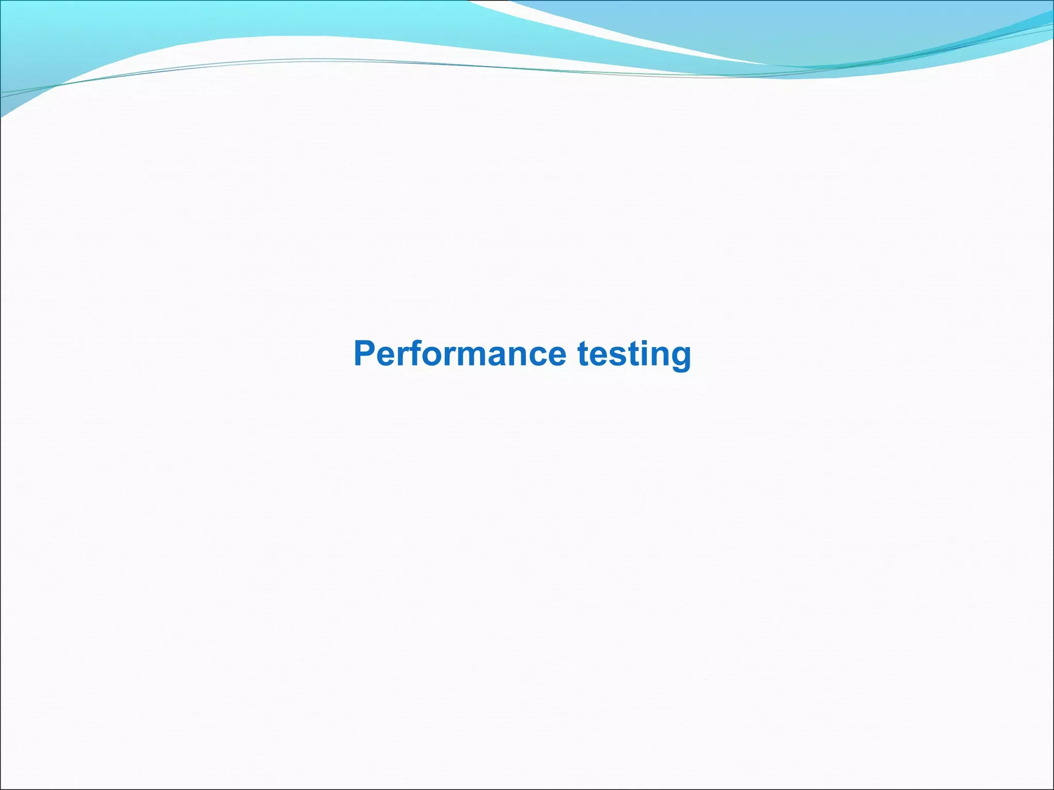 performance testing | PPT