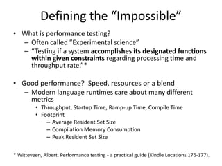 Java Performance Testing for Everyone - Shelley Lambert | PPT