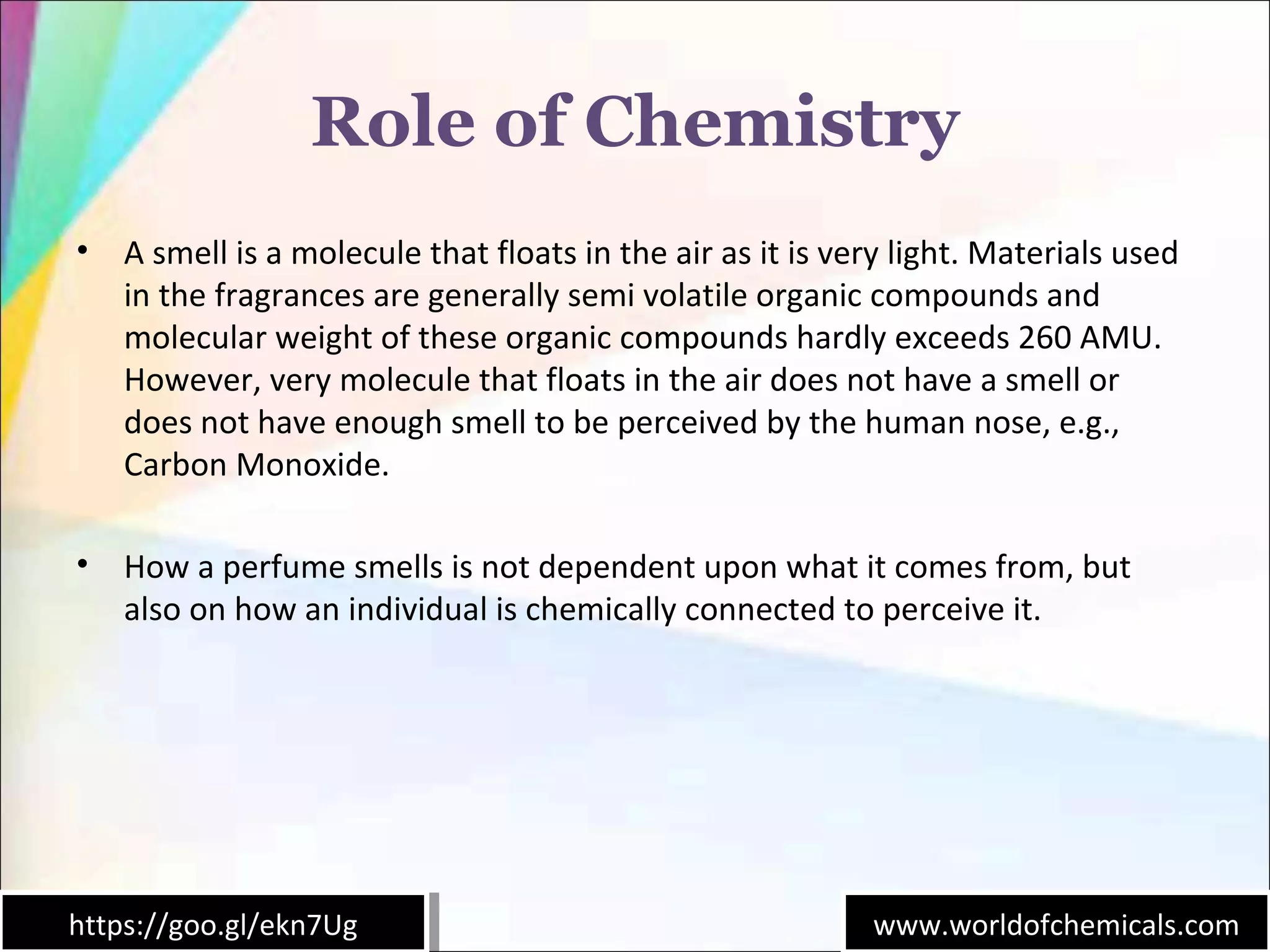 What is the chemistry of a perfume? | PPT