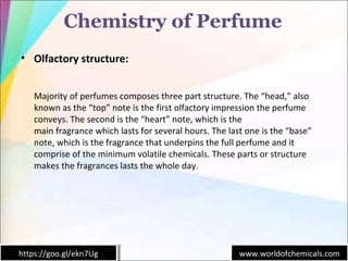 What is the chemistry of a perfume? | PPT
