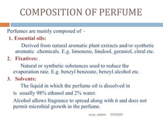 Perfume m pharmacy notes scop satara | PPTX | Perfume and Fragrance ...