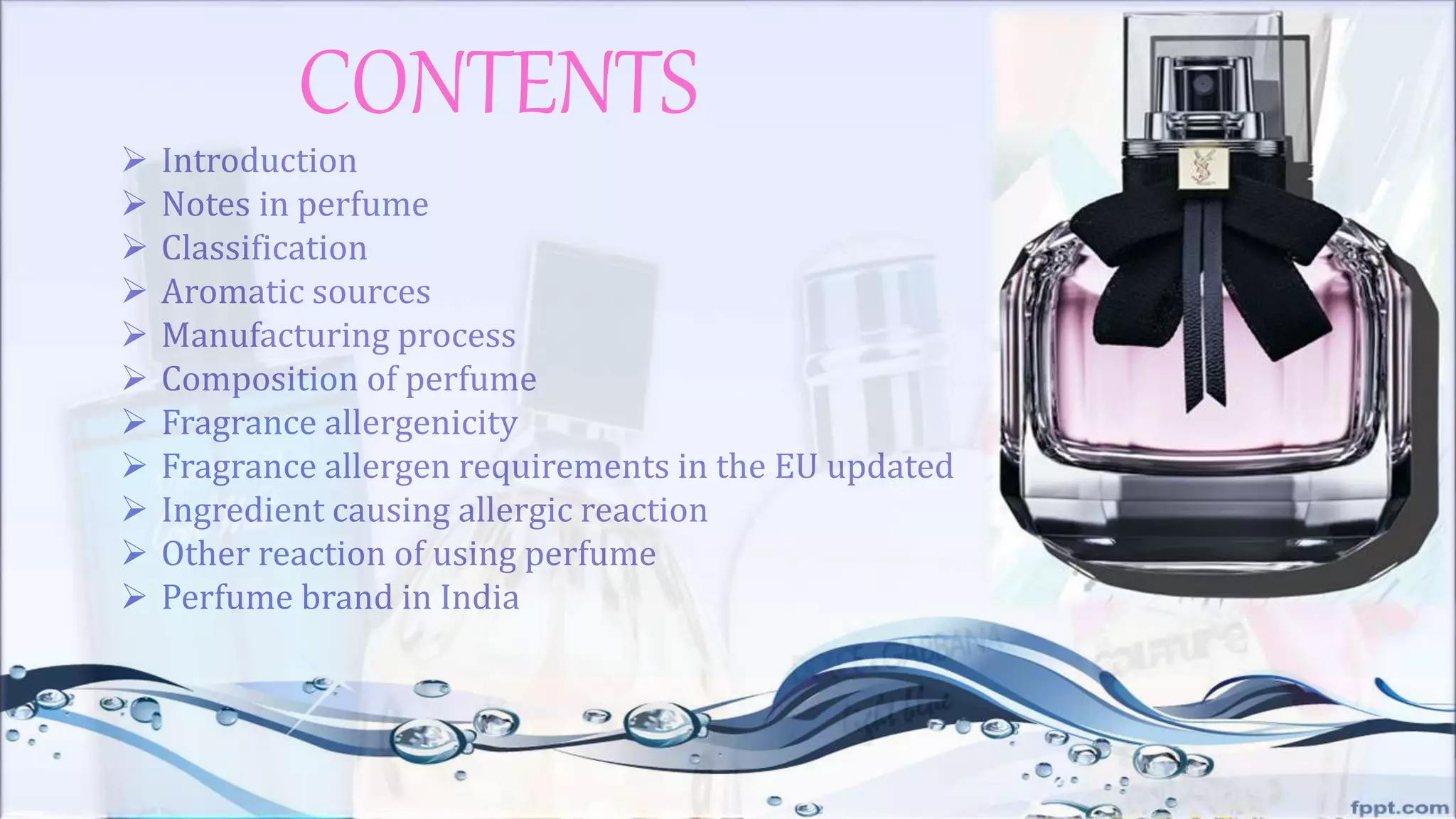 Perfume | PPTX | Candle and Soap Making | Arts and Crafts