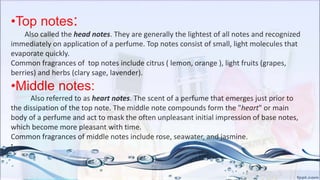 Perfume | PPTX | Candle and Soap Making | Arts and Crafts