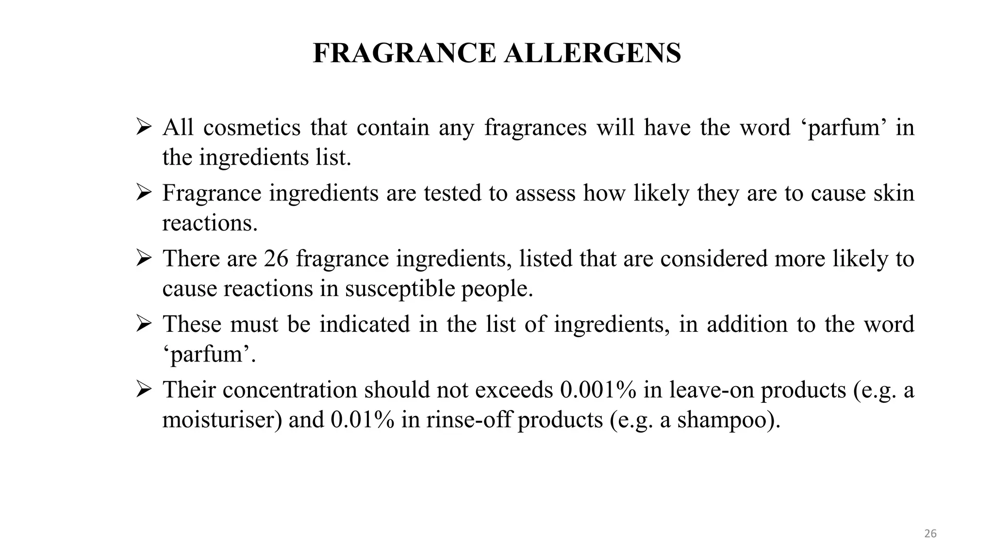 Perfume ingredients listed as allergens in EU regulation.pptx