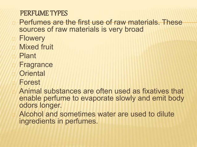 Perfumes | PPTX | Perfume and Fragrance | Beauty