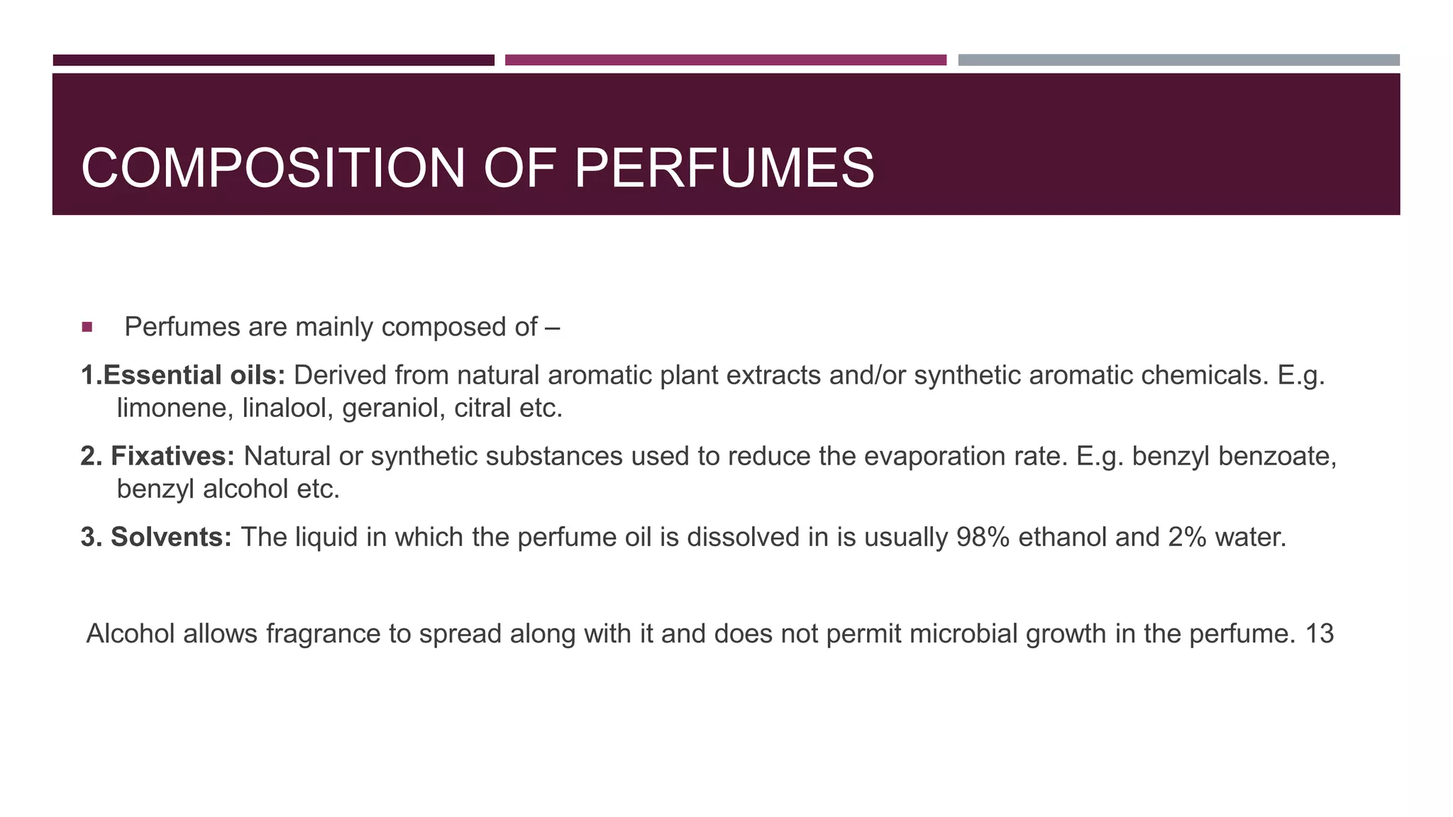 PERFUMES AND EU REGULATION CLASSIFICATION AND APPLICATION | PPTX