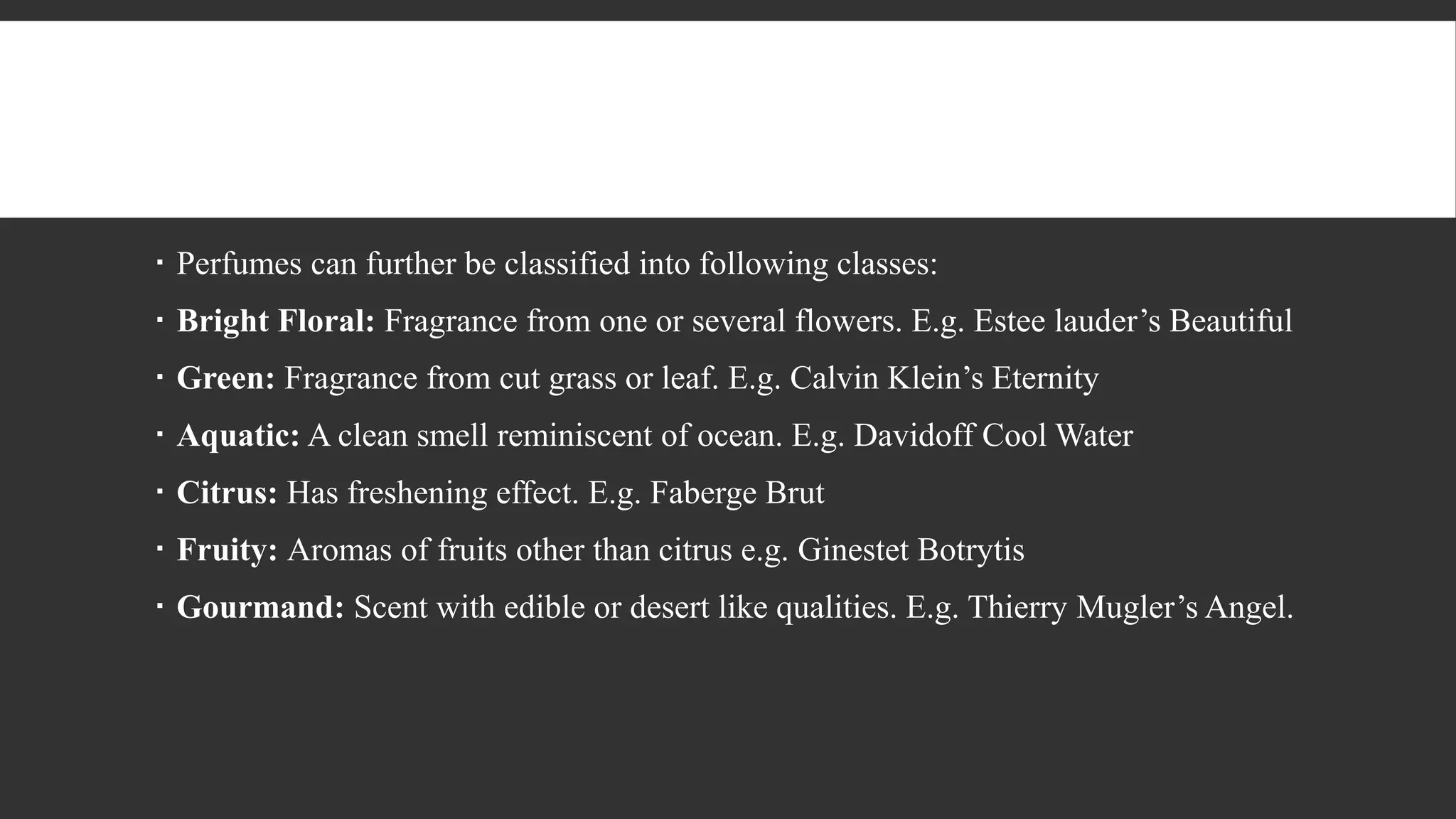 Perfumes, Classification, Perfume Ingredients listed as allergens in EU ...
