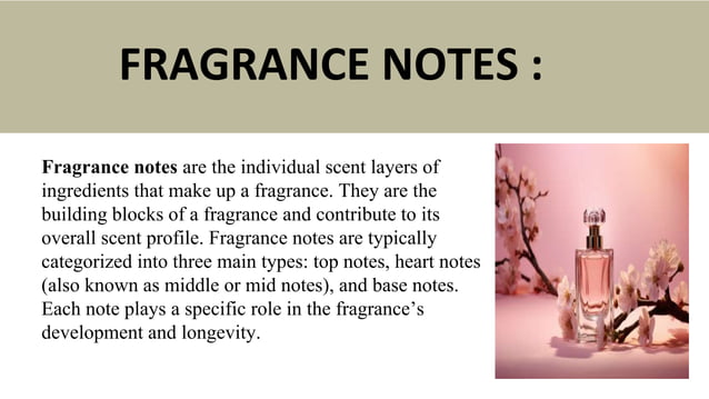 Perfumes...pptx significance , history , and notes in perfume | PPTX ...