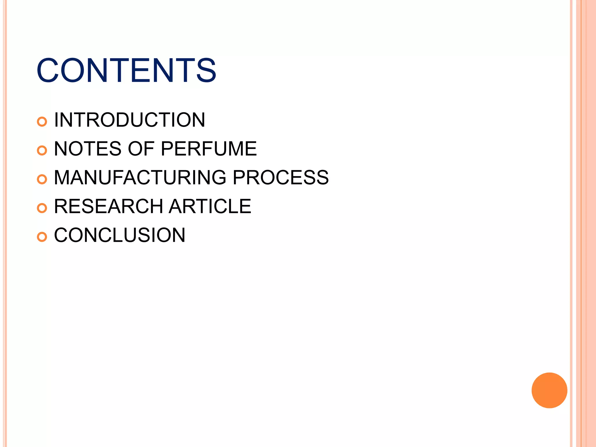 Perfumes introduction | PPTX