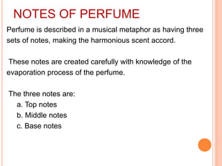 Perfumes introduction | PPTX