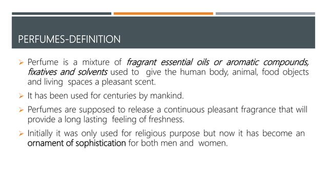 Perfumes | PPTX