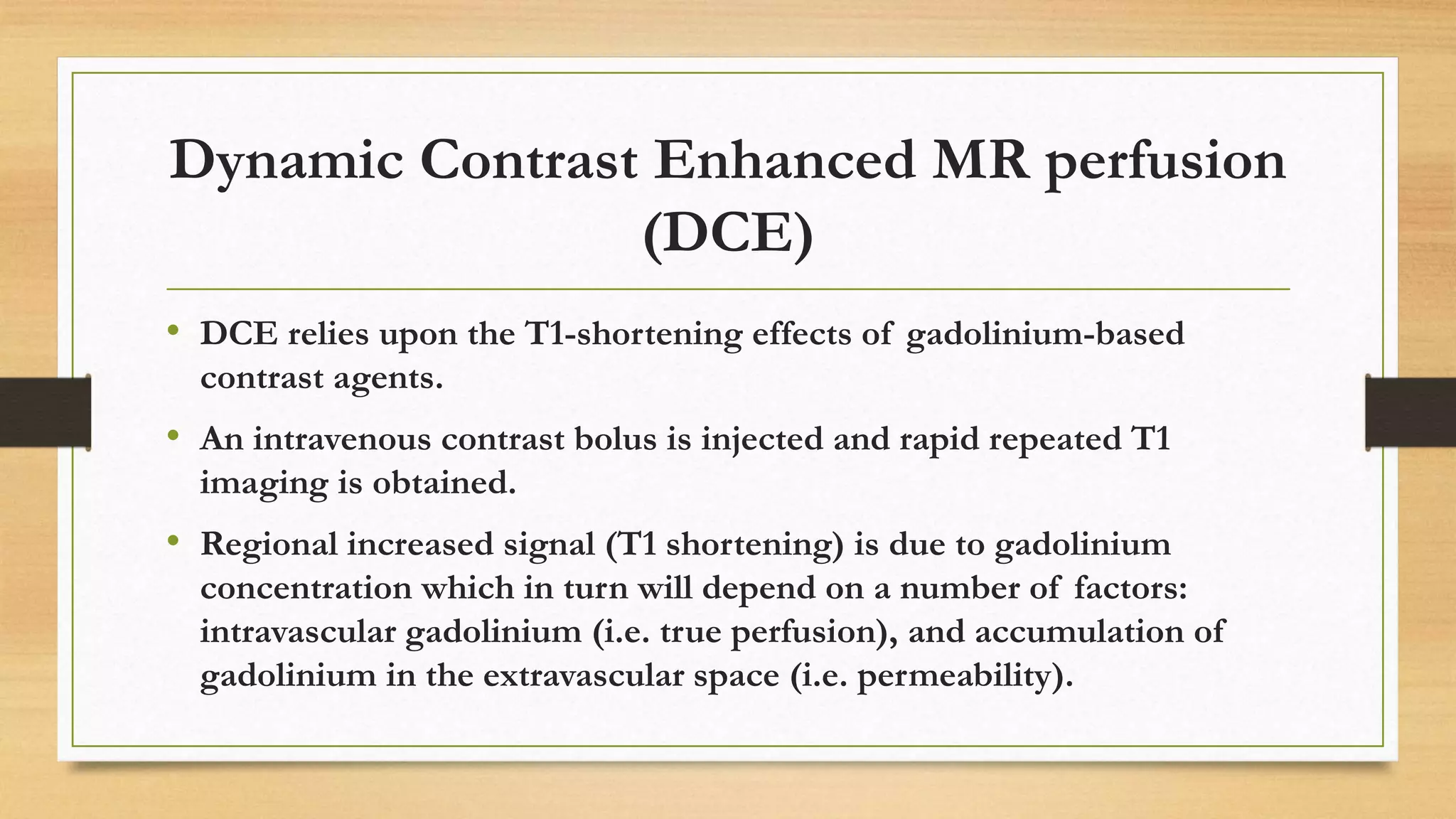 Perfusion MRI (DSC and DCE perfusion techniques) for radiology residents | PDF