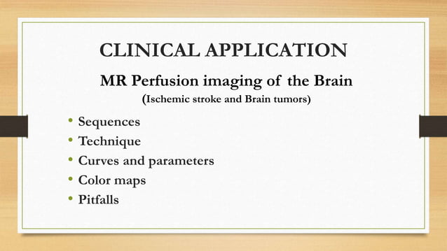 Perfusion MRI (DSC and DCE perfusion techniques) for radiology ...