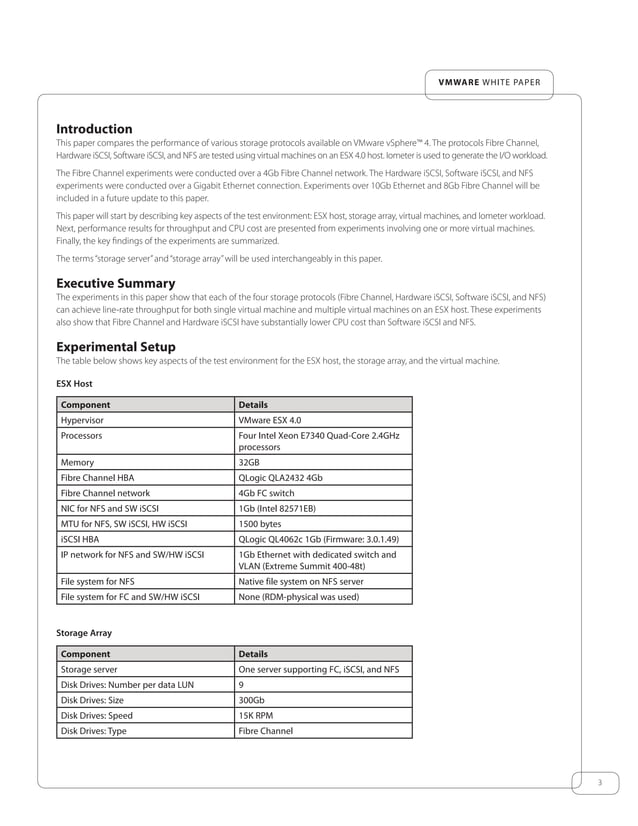 Perf Vsphere Storage Protocols | PDF