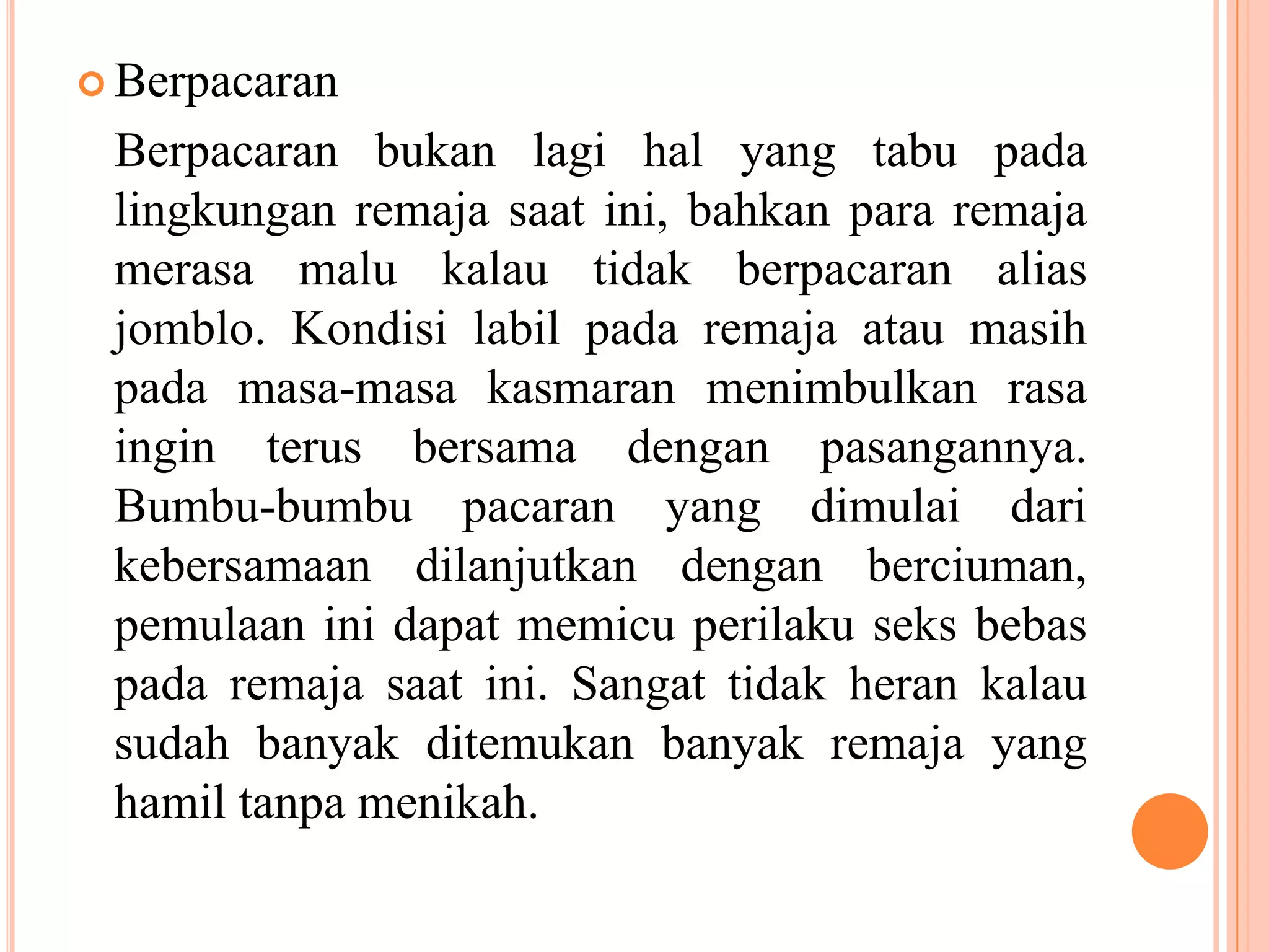 Pergaulan Bebas Remaja | PPTX