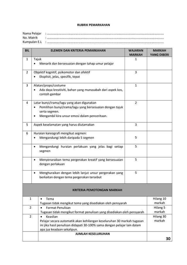 Pergerakan dan rima | DOC