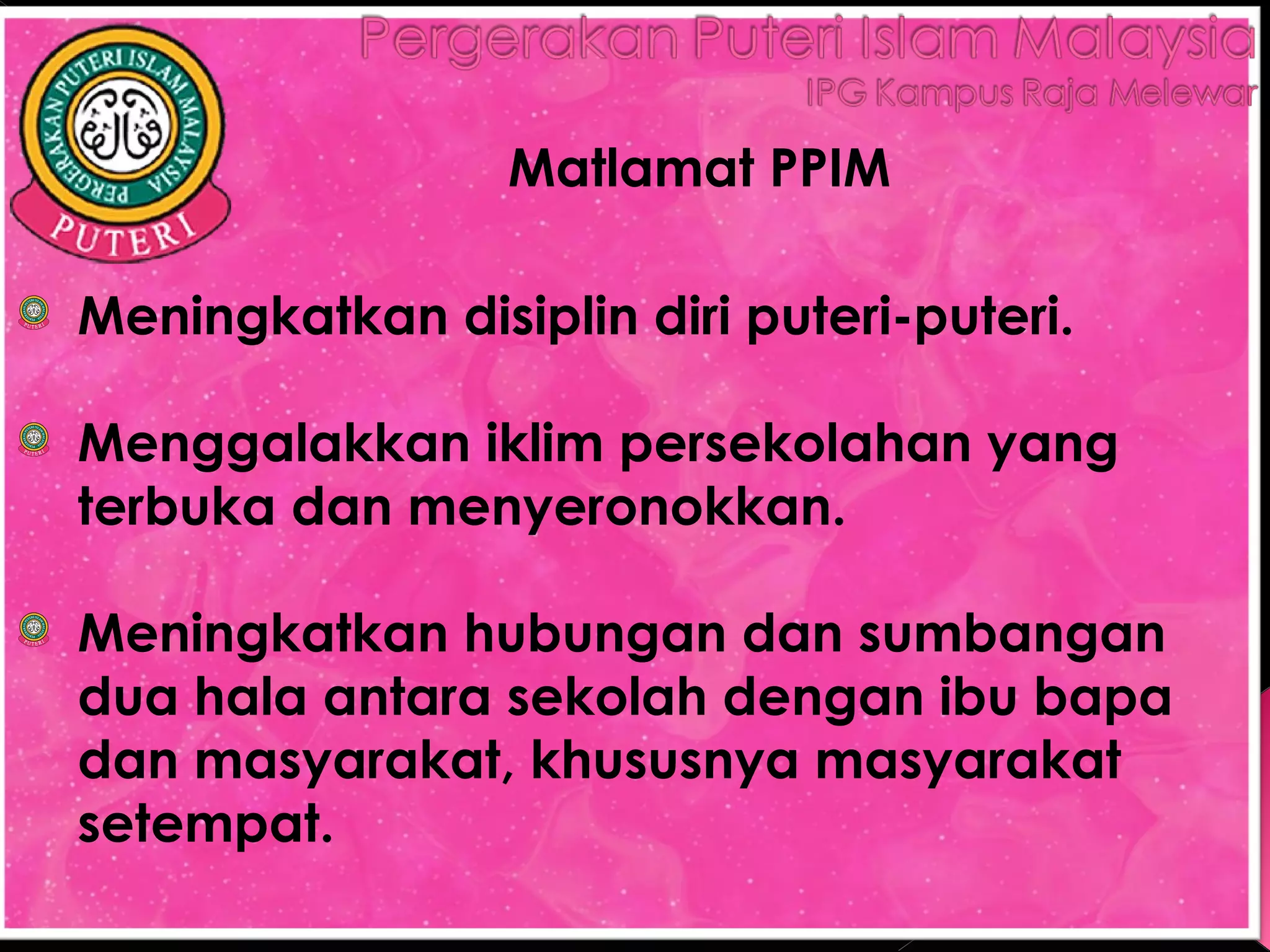 Pergerakan puteri islam | PPT