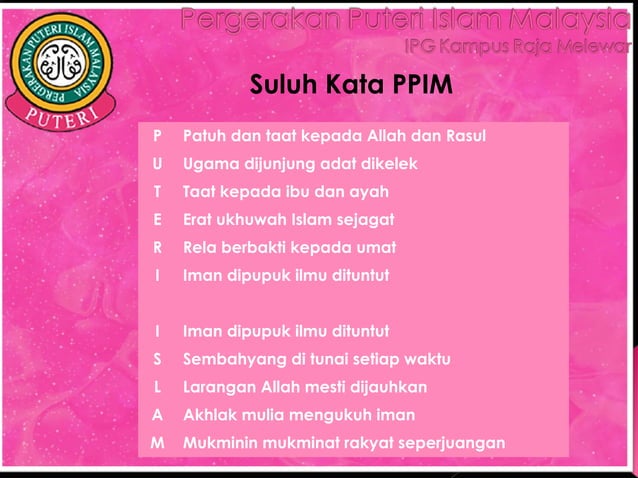 Pergerakan puteri islam | PPT