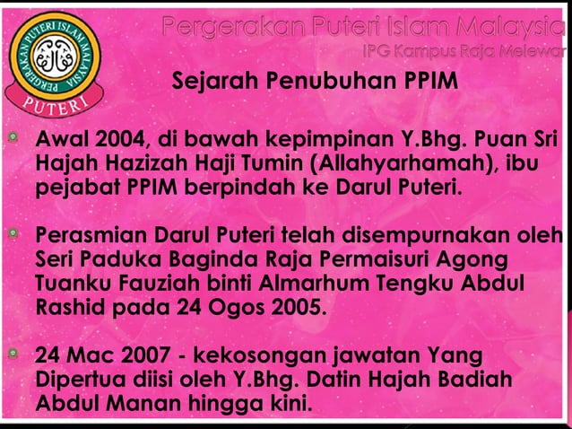 Pergerakan puteri islam | PPT