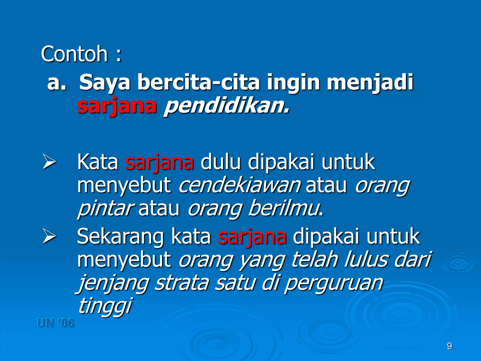 Pergeseran makna-kata | PPT