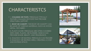 pergola.pptx pergola is a roofing structure system | PPTX